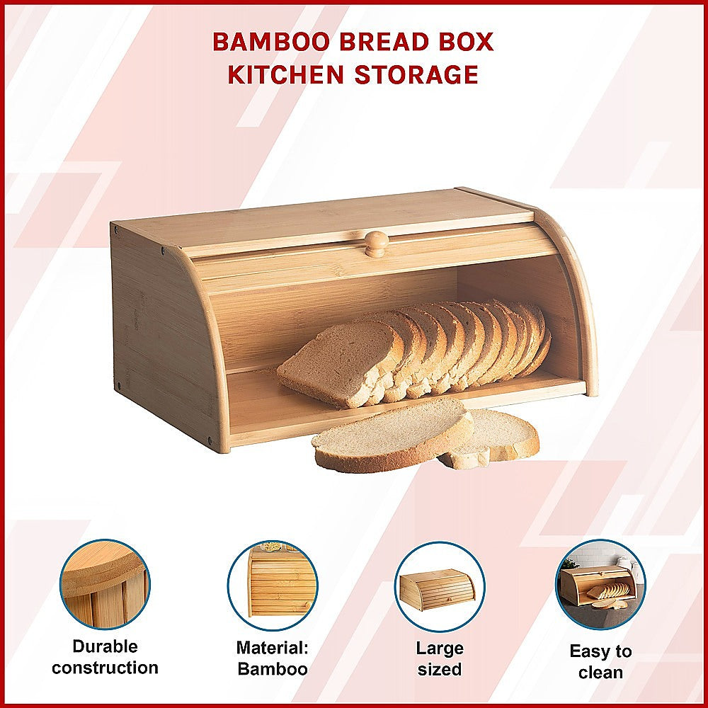 NNEDSZ Bamboo Bread Box Kitchen Storage – Orvia